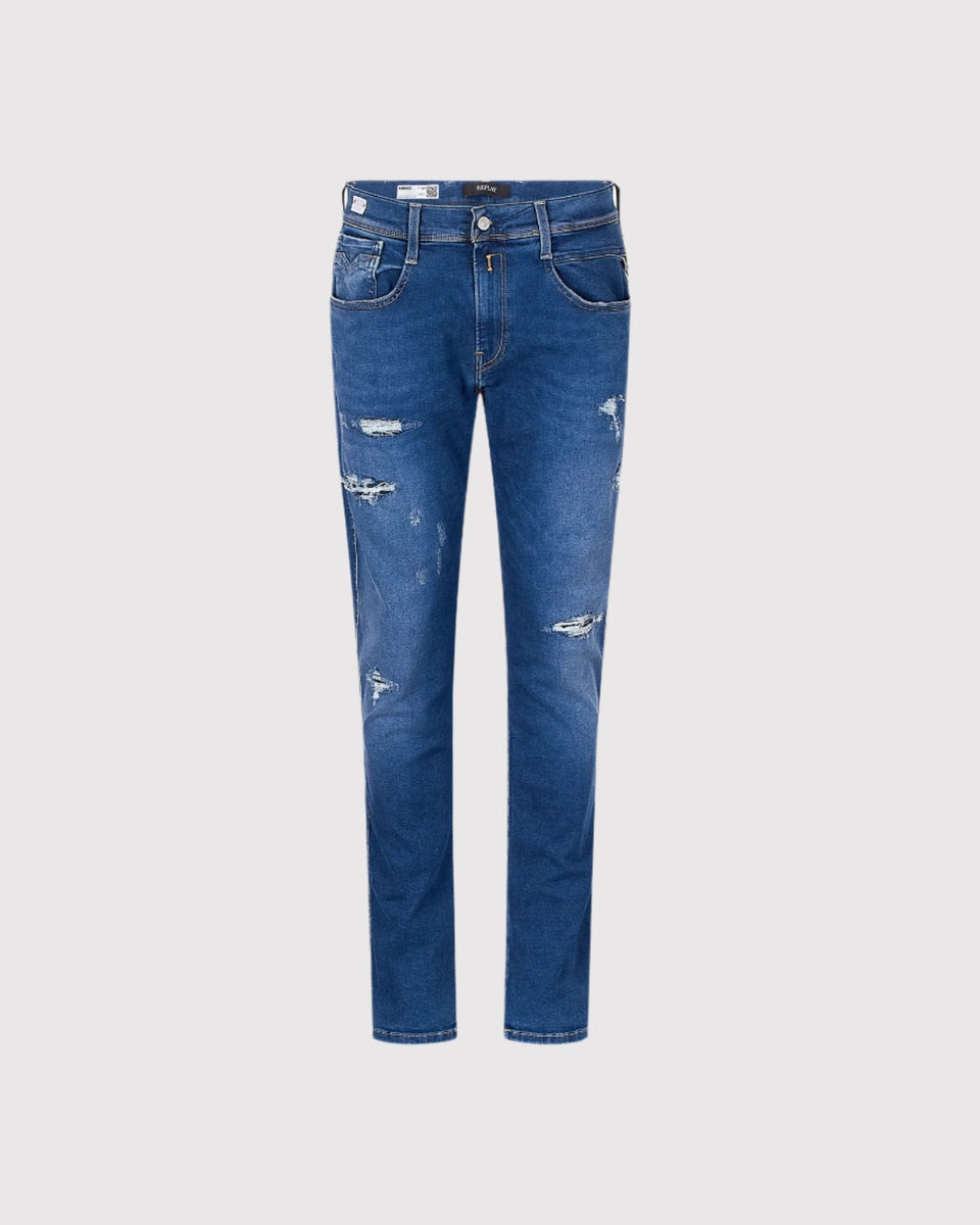 Broken And Repaired Jeans Blå fra Replay | Køb her | Hurtig levering